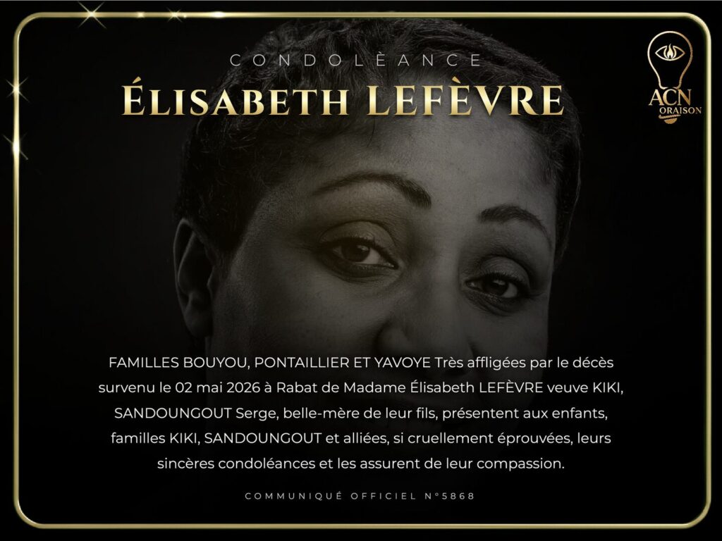 Condolèance Élisabeth LEFÈVRE - AfricaCoeurNews